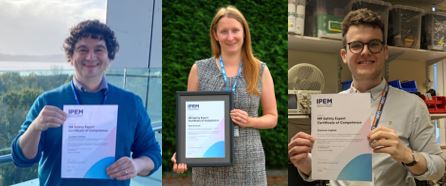 Second cohort receive the IPEM MRSE Certificate of Competence - IPEM